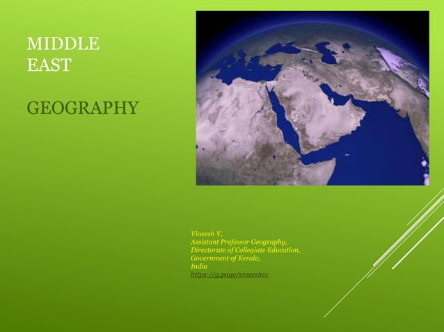 Geography of Africa and the middle east | PPT