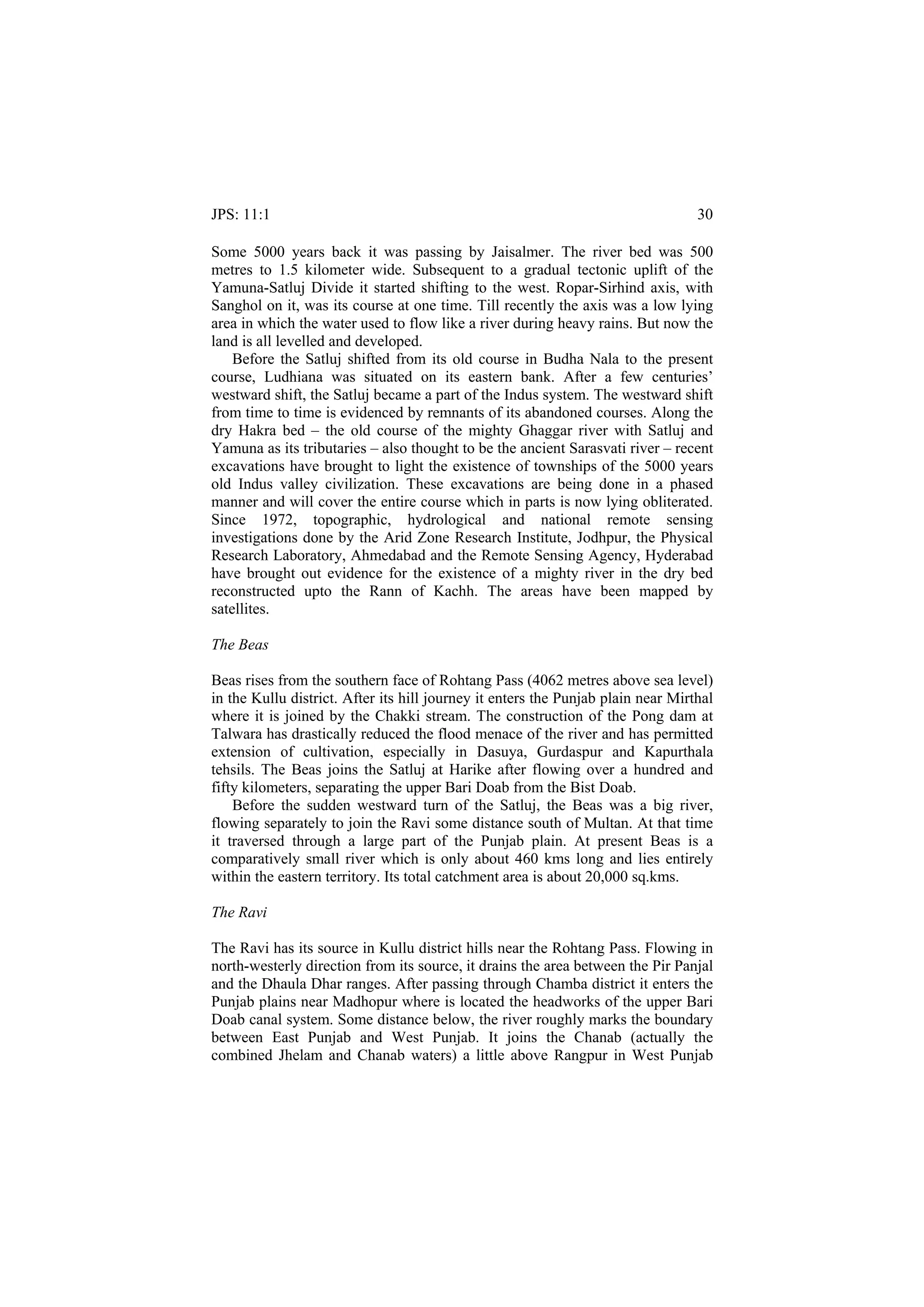 Physical geography of punjab | PDF