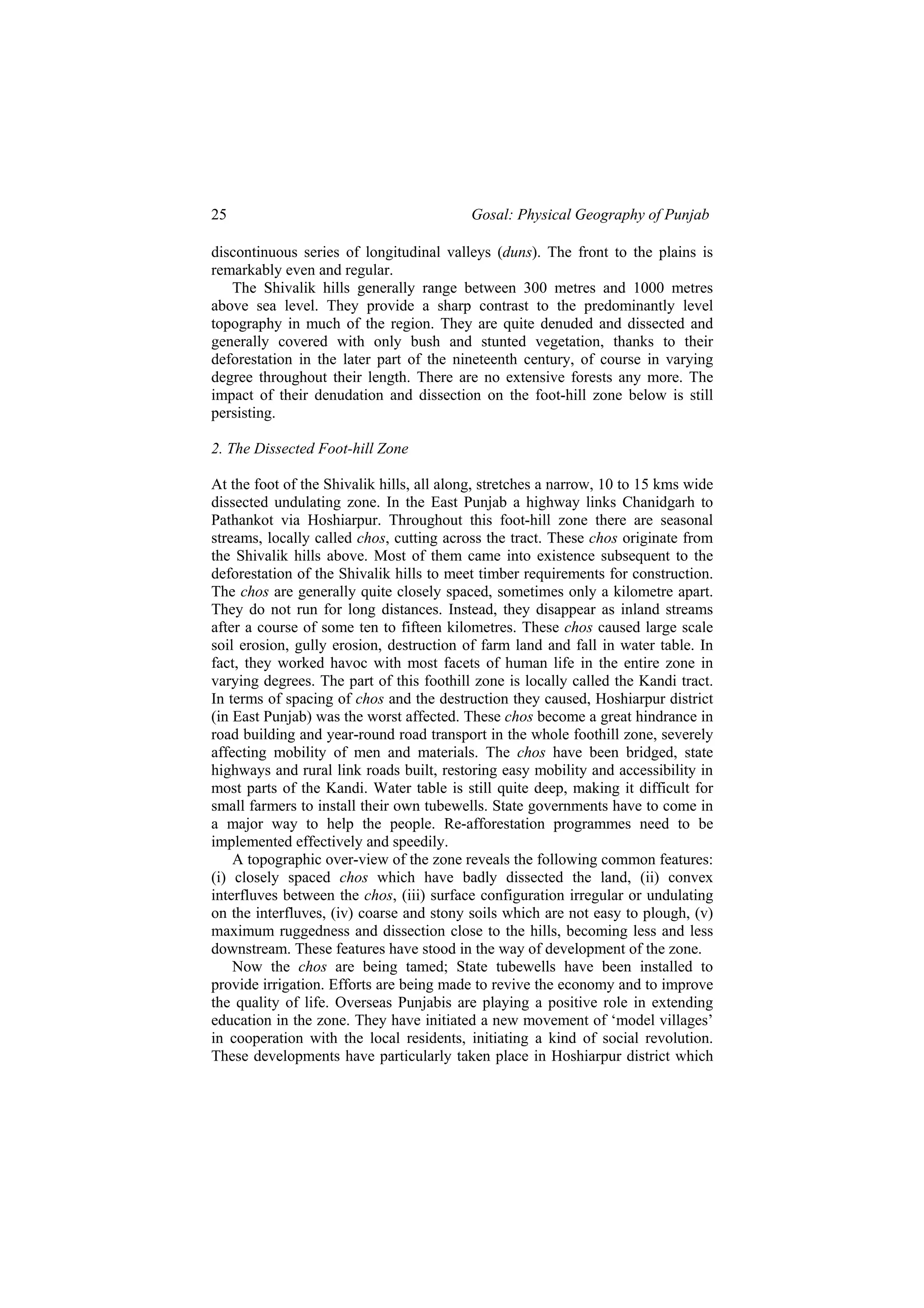 Physical geography of punjab | PDF