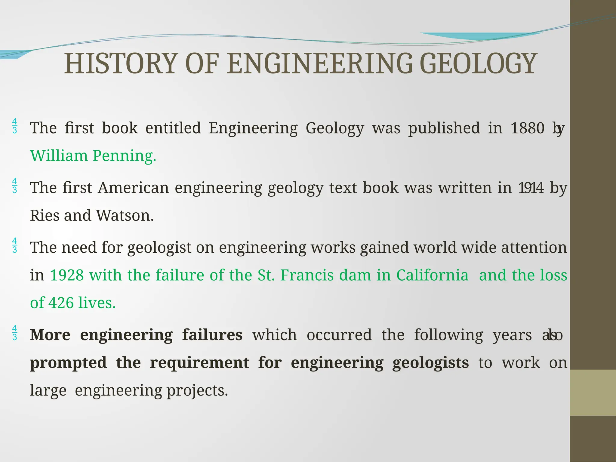Physical geology in engineering geology in civil engineering | PPTX