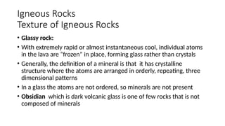 Physical Geology (Igneous rocks and its types).pptx