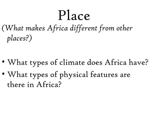 Physical geo of africa | PPT