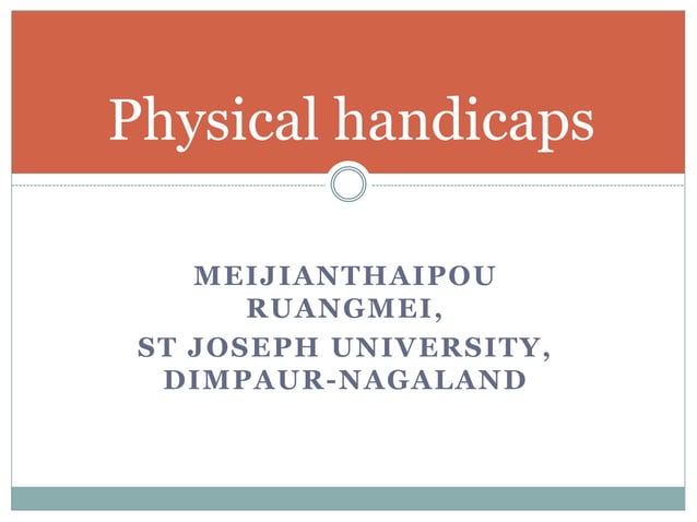 Physical handicap | PPT