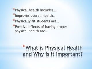 Physical health | PPTX