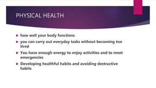 Physical health g7 | PPTX