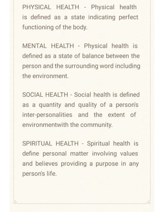 HEALTH AND DISEASE | PDF