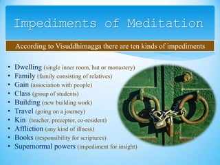 Physical impediments to meditation | PDF