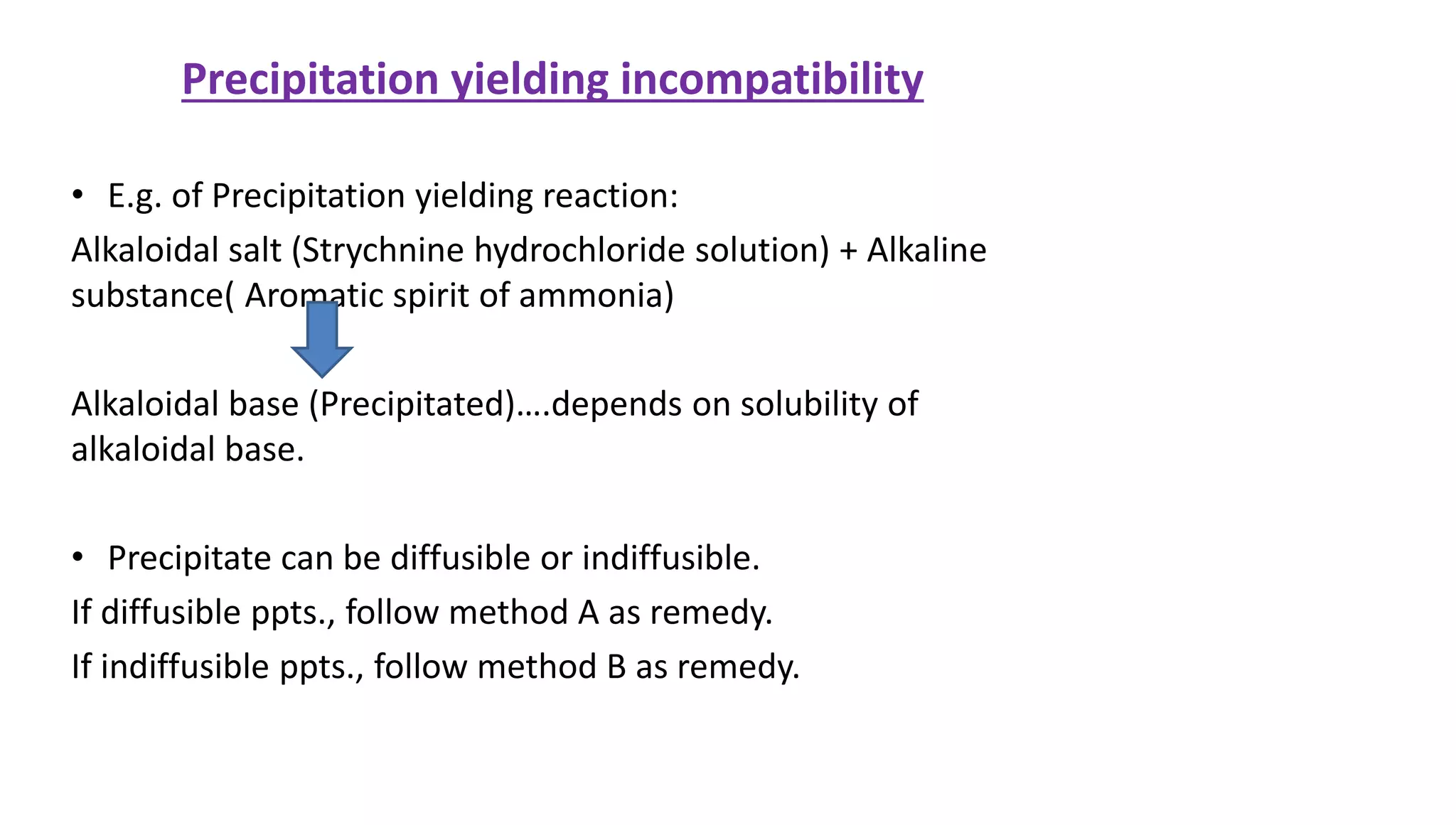 Physical incompatibilities and chemical incompatibilities | PPTX