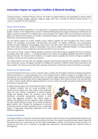 Physical internet initiative | PDF