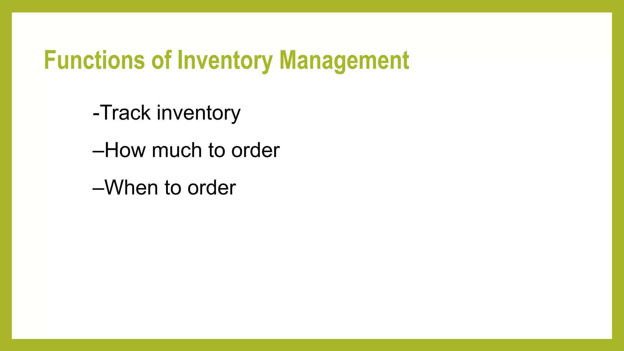 Physical inventory & warehouse layout planning | PPTX