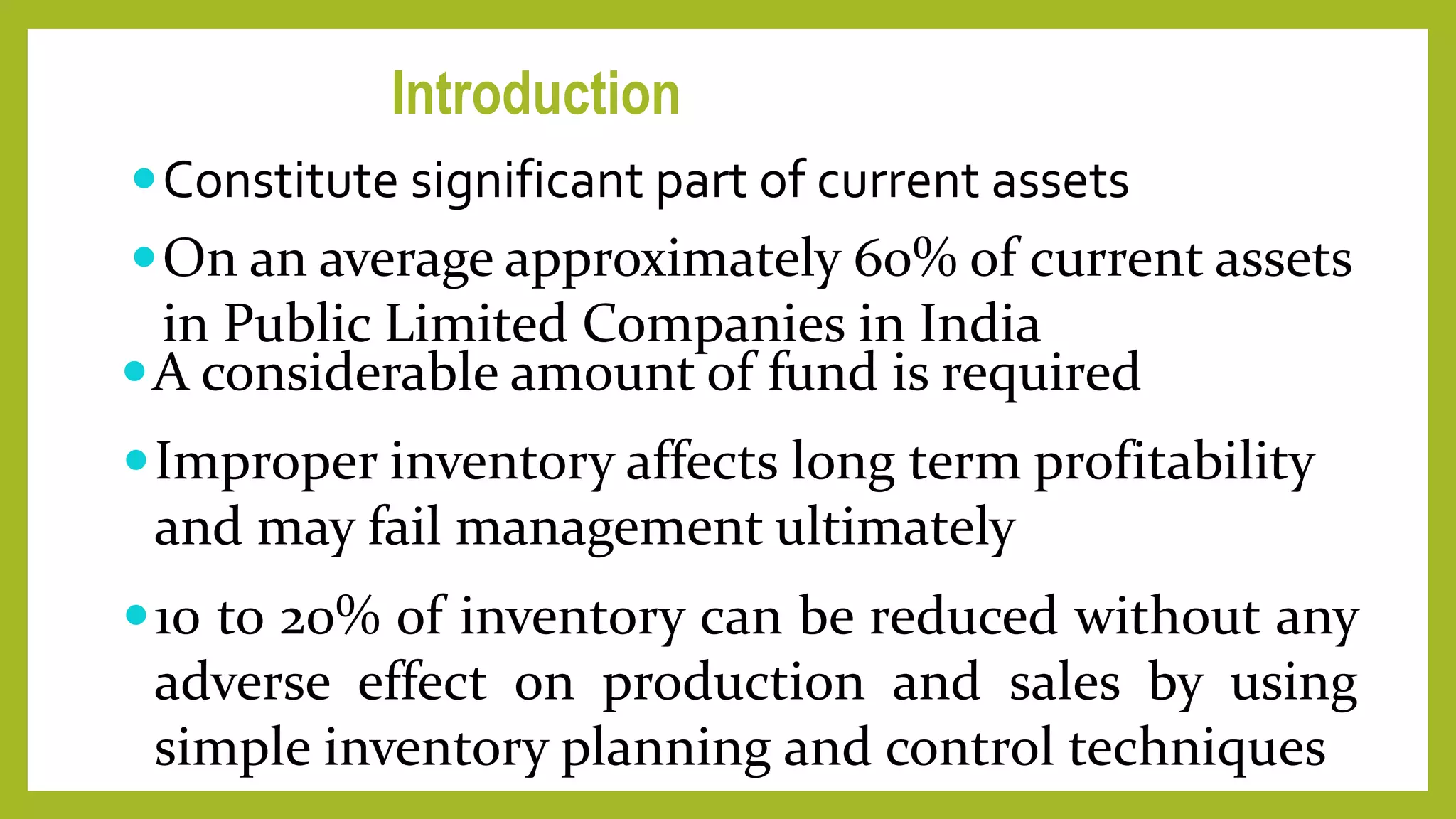 Physical inventory & warehouse layout planning | PPTX
