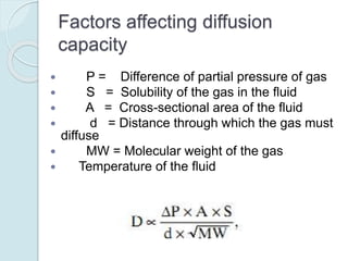 Physical laws related to gases (The Guyton and Hall physiology) | PPTX