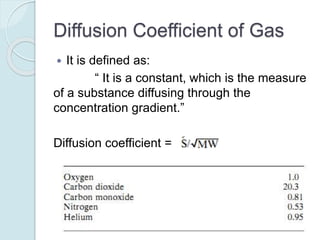Physical laws related to gases (The Guyton and Hall physiology) | PPTX