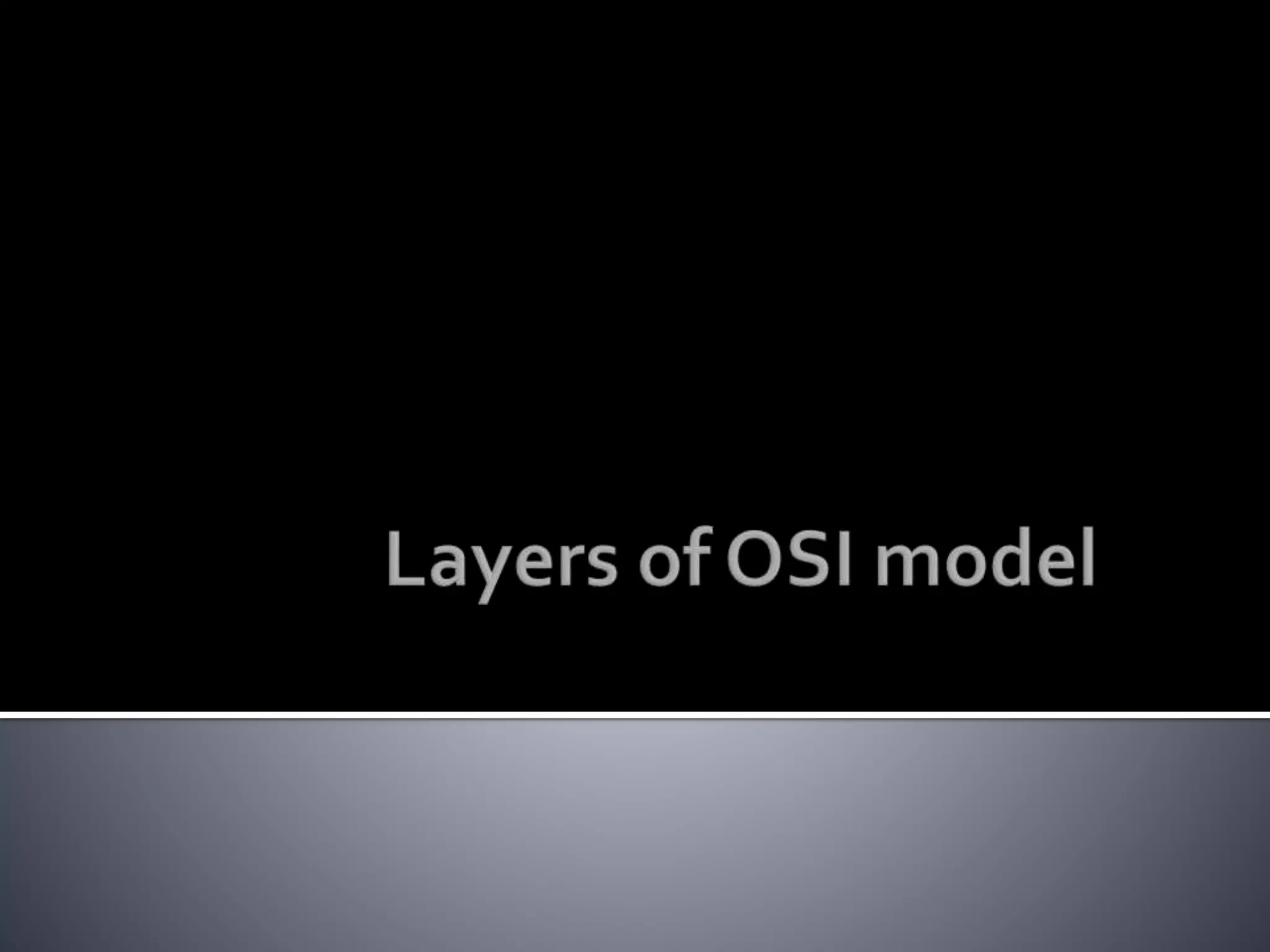 Physical layer of OSI model | PPTX