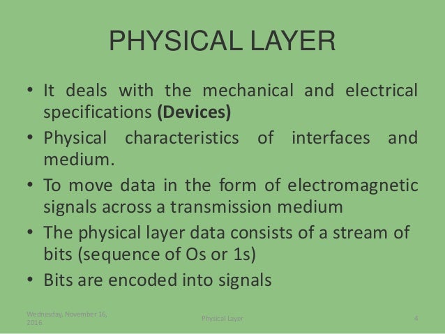 Physical layer ppt