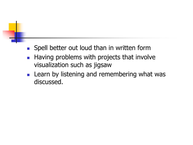 Physical learning style | PPT