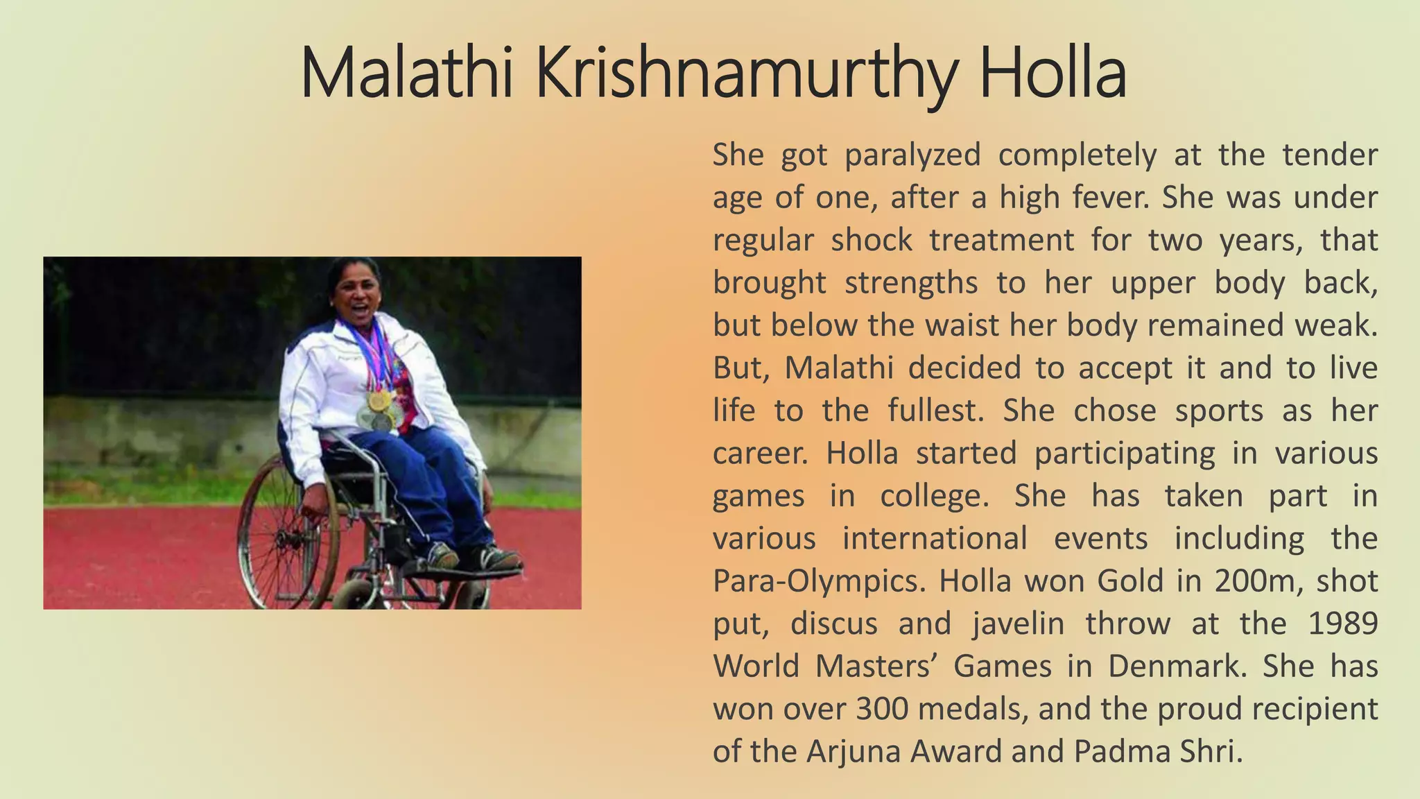 Physically challenged Indians who have made us proud | PPTX