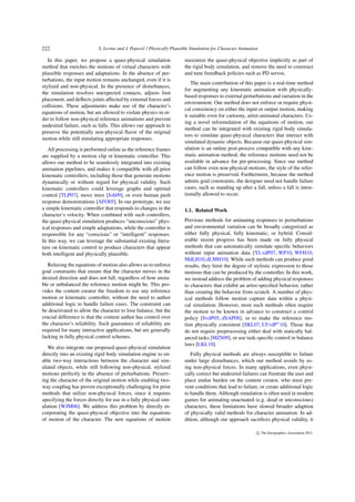 Physically plausible simulation for character animation | PDF