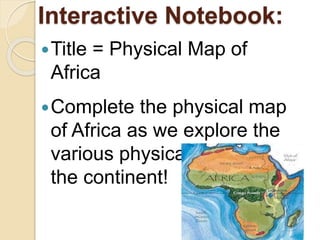 Physical map of Africa | PPTX