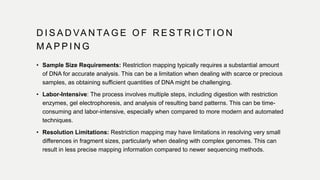 physical mapping- restriction map, STS map, EST map | PPTX