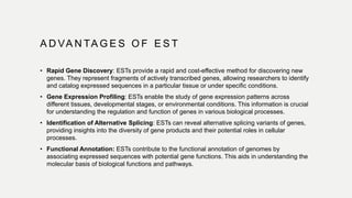 physical mapping- restriction map, STS map, EST map | PPTX