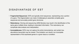 physical mapping- restriction map, STS map, EST map | PPTX
