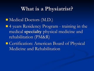 Physical Medicine & Rehabilitation | PPT | Physical Therapy | Wellness