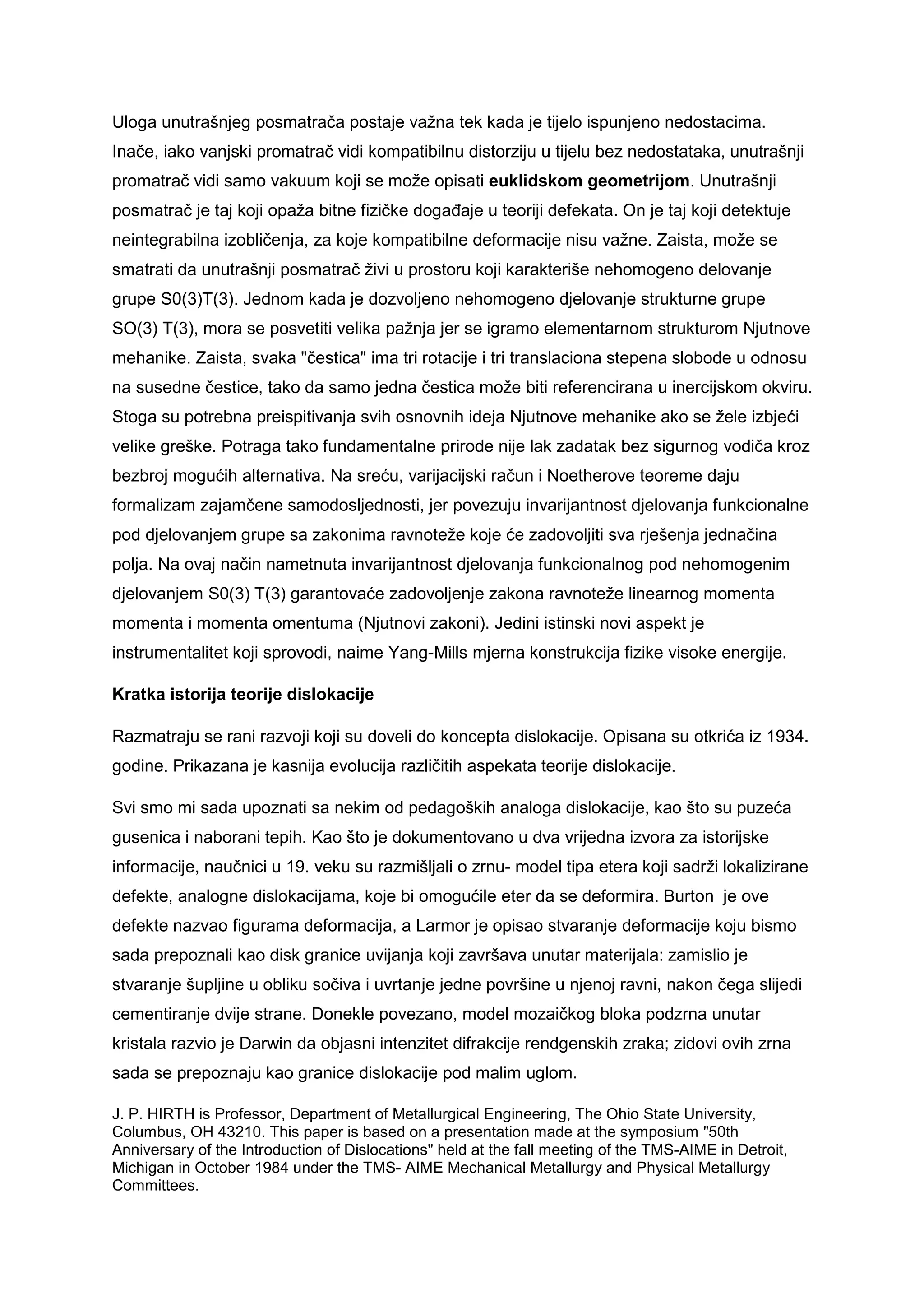Physical Metallurgy Crystal Defects -Dislocations in metals First ...