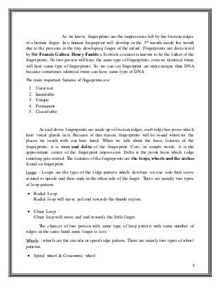 Physical methods for the development of latent fingerprint