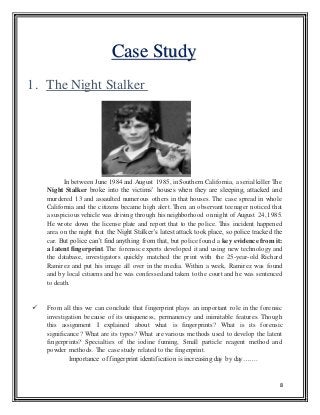 Physical methods for the development of latent fingerprint