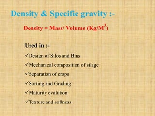Physical of food materials | PDF
