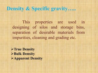 Physical of food materials | PDF