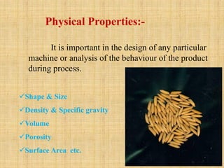 Physical of food materials | PDF