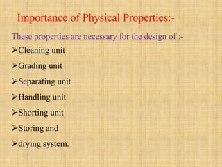 Physical of food materials | PDF