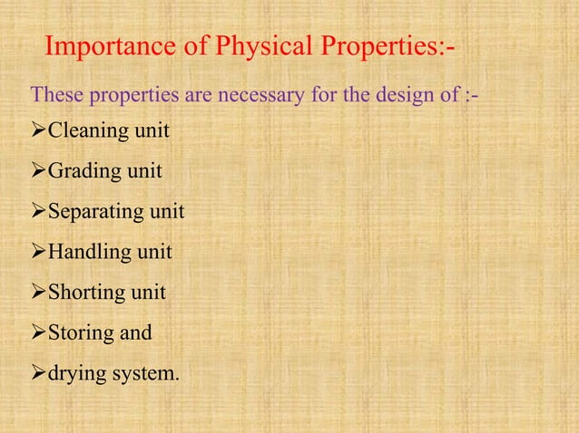 Physical of food materials | PDF