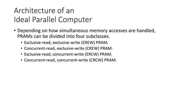 Physical organization of parallel platforms | PPTX | Computer ...