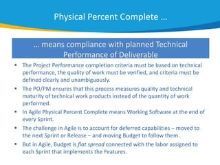 Calculating Physical Percent Complete on Agile Projects | PDF