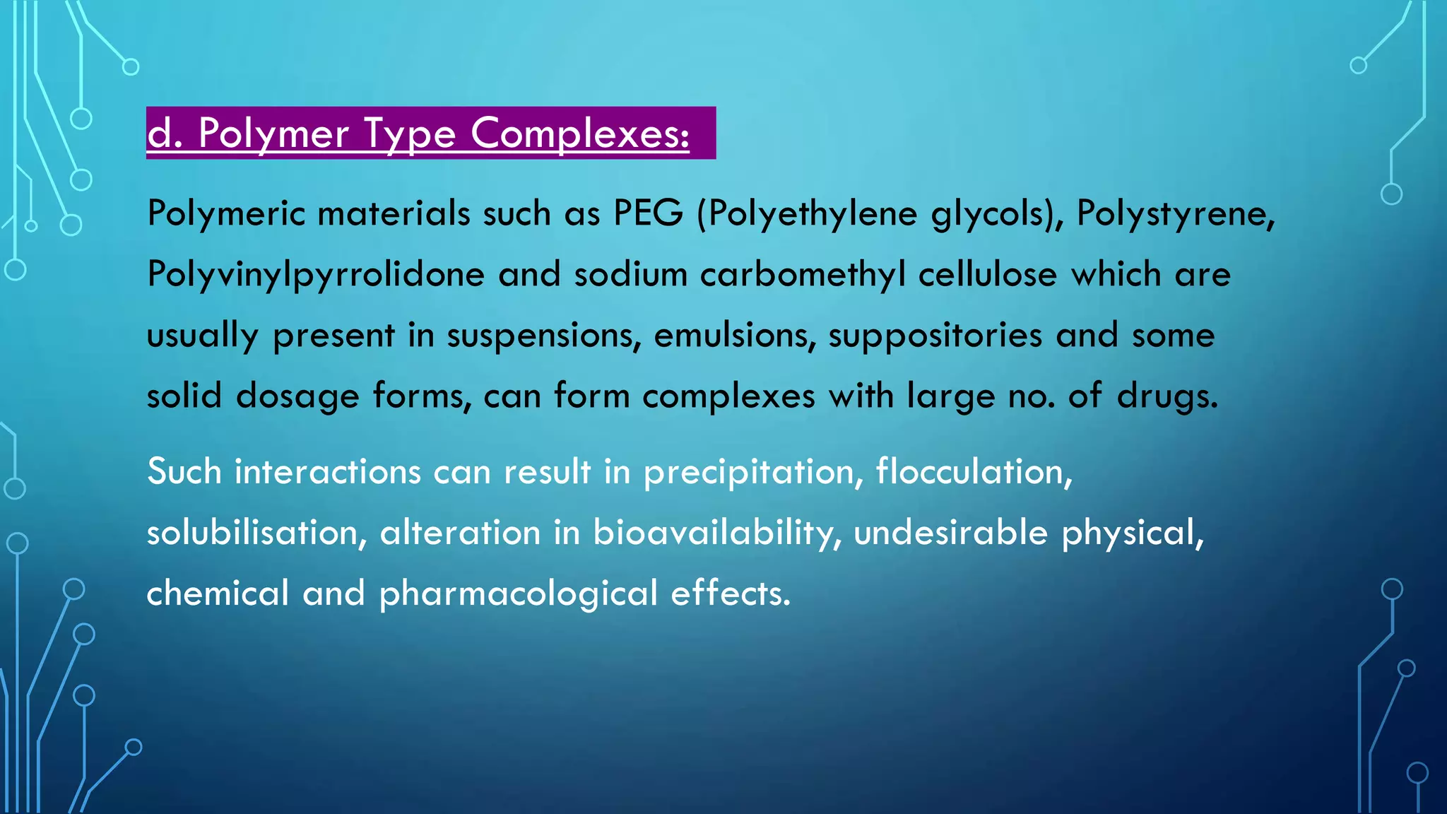 Complexation and Protein Binding | PDF