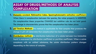 Complexation and Protein Binding | PDF