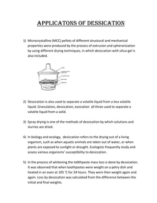 Sublimation And Desication | DOCX
