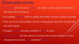 Physical pharmacy i third semester (unit-i) solubility of drug | PPTX