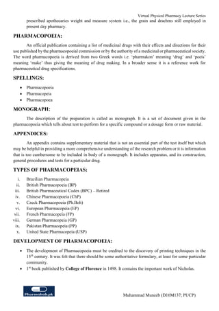 Physical Pharmacy Lecture 2 | PDF