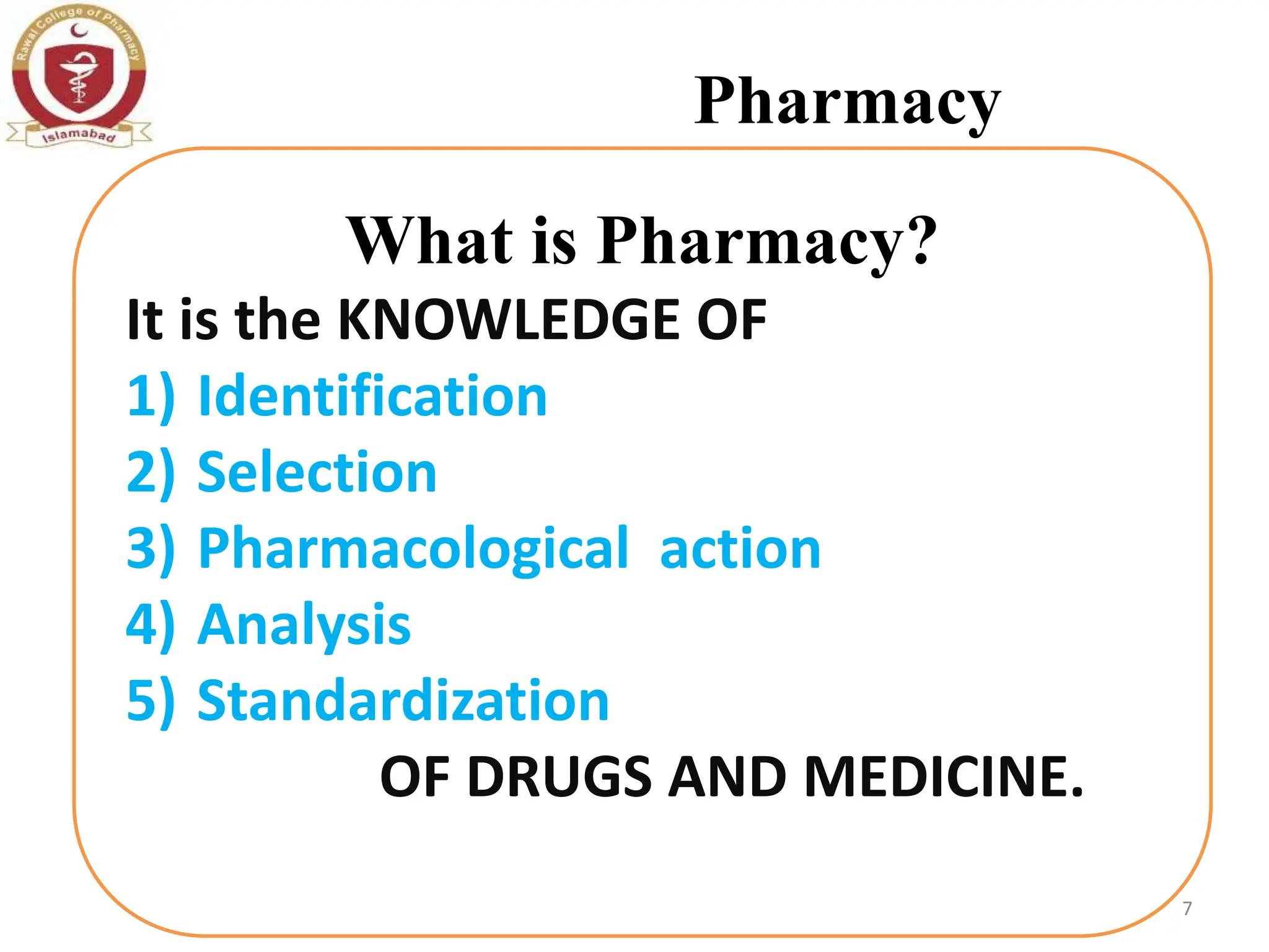 Introduction to Pharmacy & Retail Pharmacy | PPTX