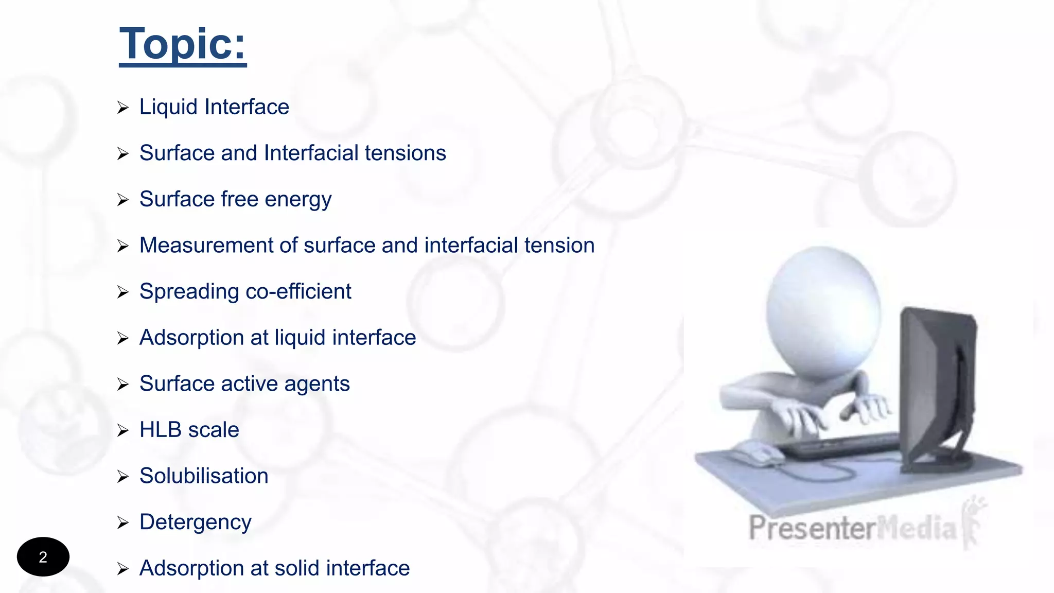 Surface and Interfacial tension | PPTX