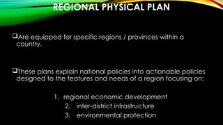PHYSICAL PLANS. Land use plans and its applicability | PPTX