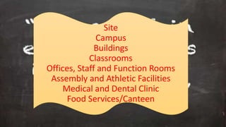 Physical Plant and Facilities in Educational Management | PPTX