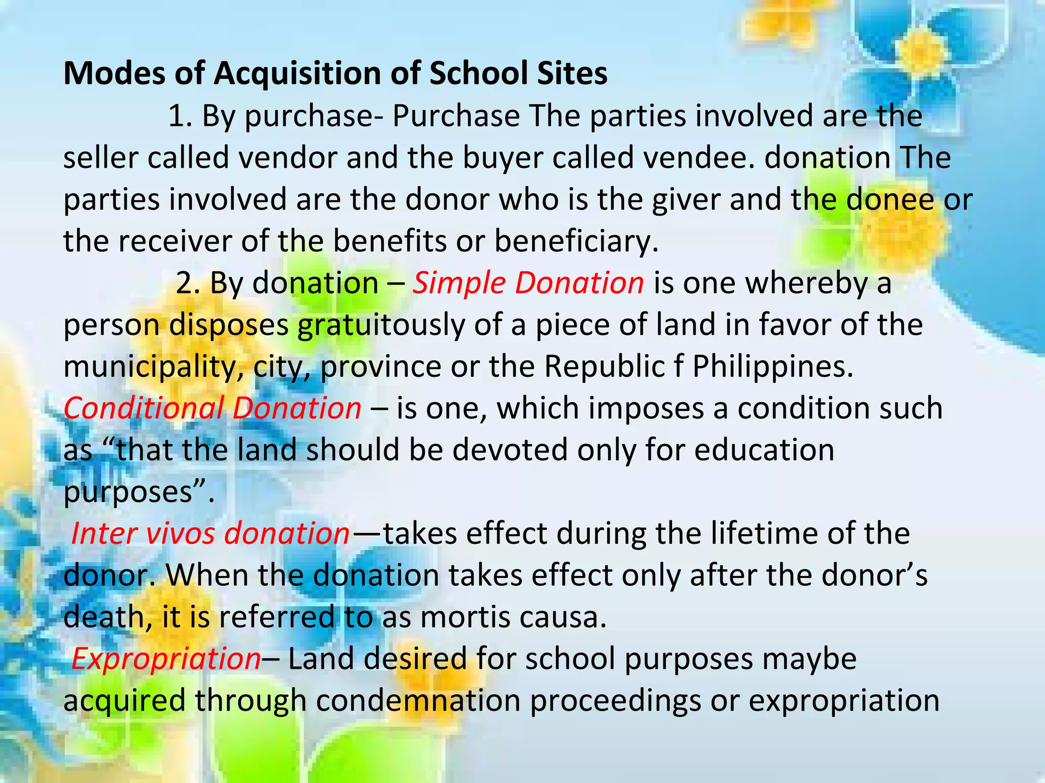 Physical plant and facilities in educational management | PPT