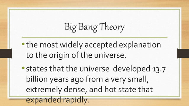 Physical Science: Big Bang Theory (Kobd) | PPTX
