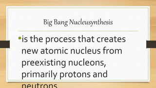 Physical Science: Big Bang Theory (Kobd) | PPTX