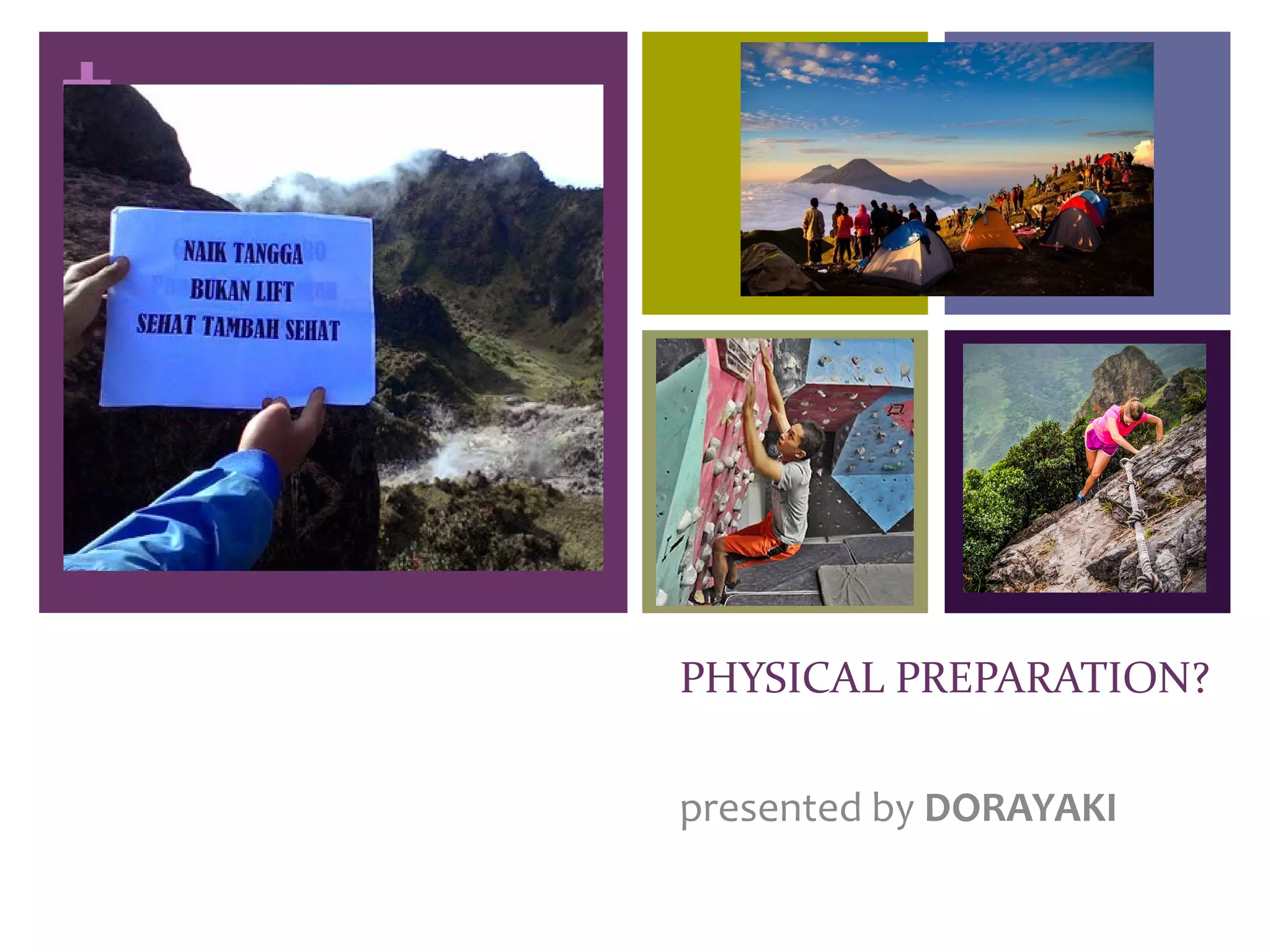 Physical preparation before doing outdoor activities | PPT